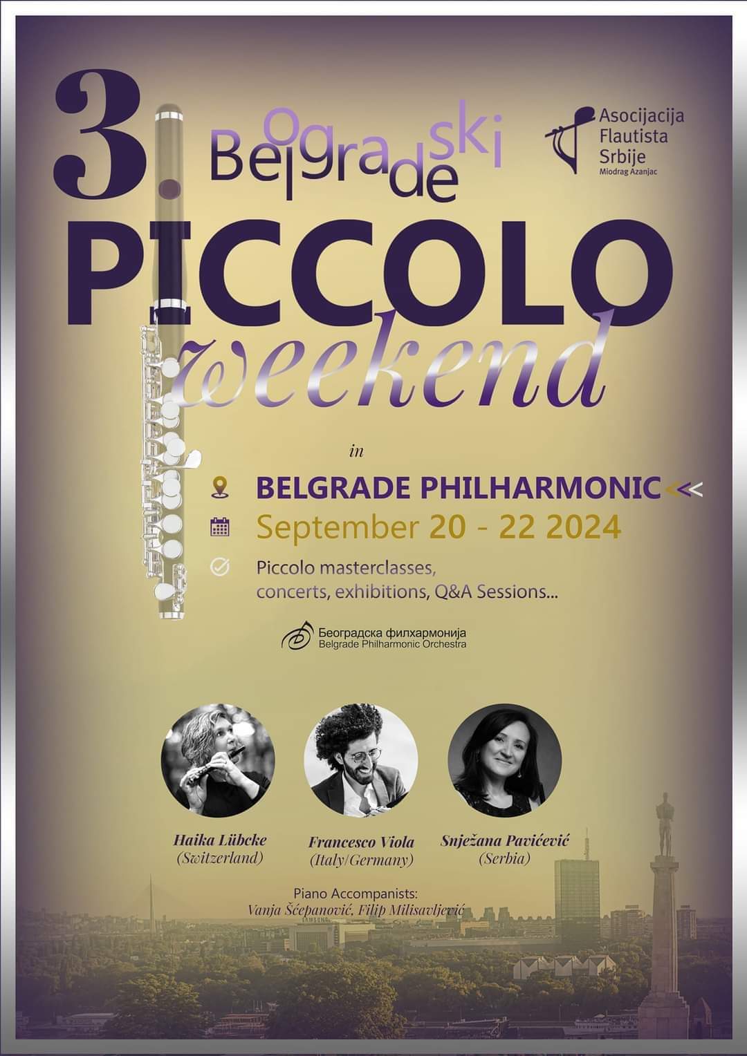 Serbian Flute Association Announces 3rd Belgrade Piccolo Weekend - Flute Almanac